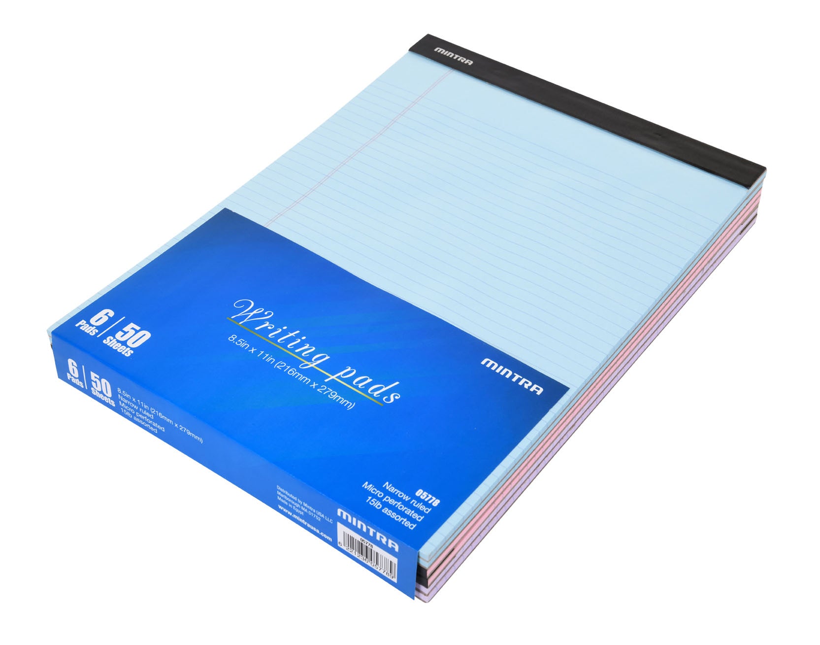 Legal Pads 6pk, Pastel, Colorful, High Quality | Mintra USA -Shop Now!