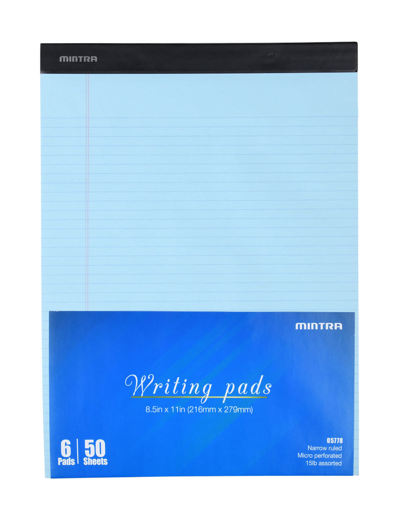 Legal Pads 6pk, Pastel, Colorful, High Quality | Mintra USA -Shop Now!