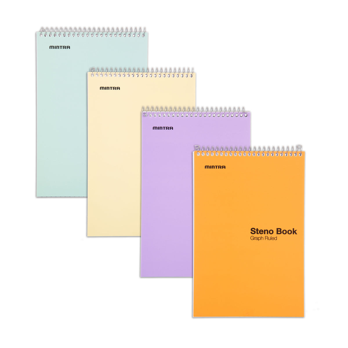 Steno Books 4pk, 6x9in, Top Spiral | Mintra USA - Shop Now!