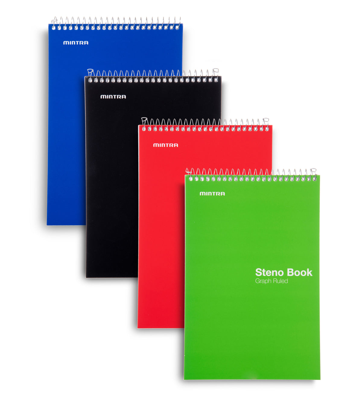 Steno Books 4pk, 6x9in, Top Spiral | Mintra USA - Shop Now!