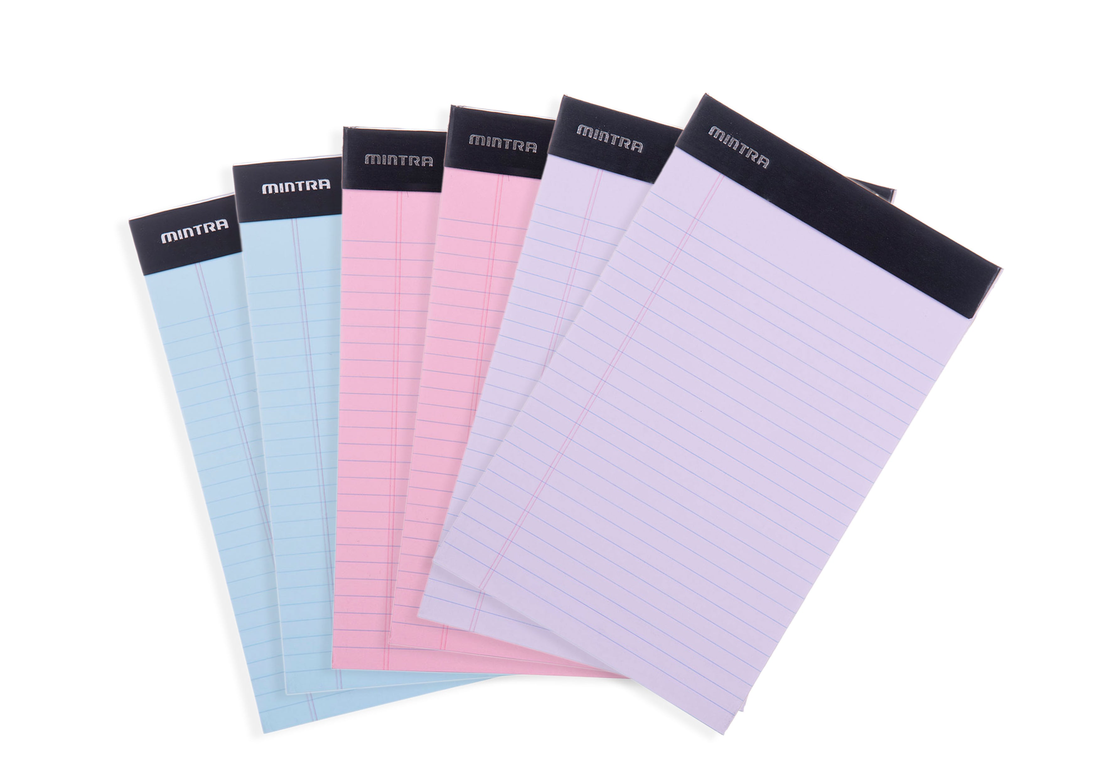 Legal Pads 6pk, Pastel, Colorful, High Quality | Mintra USA -Shop Now!