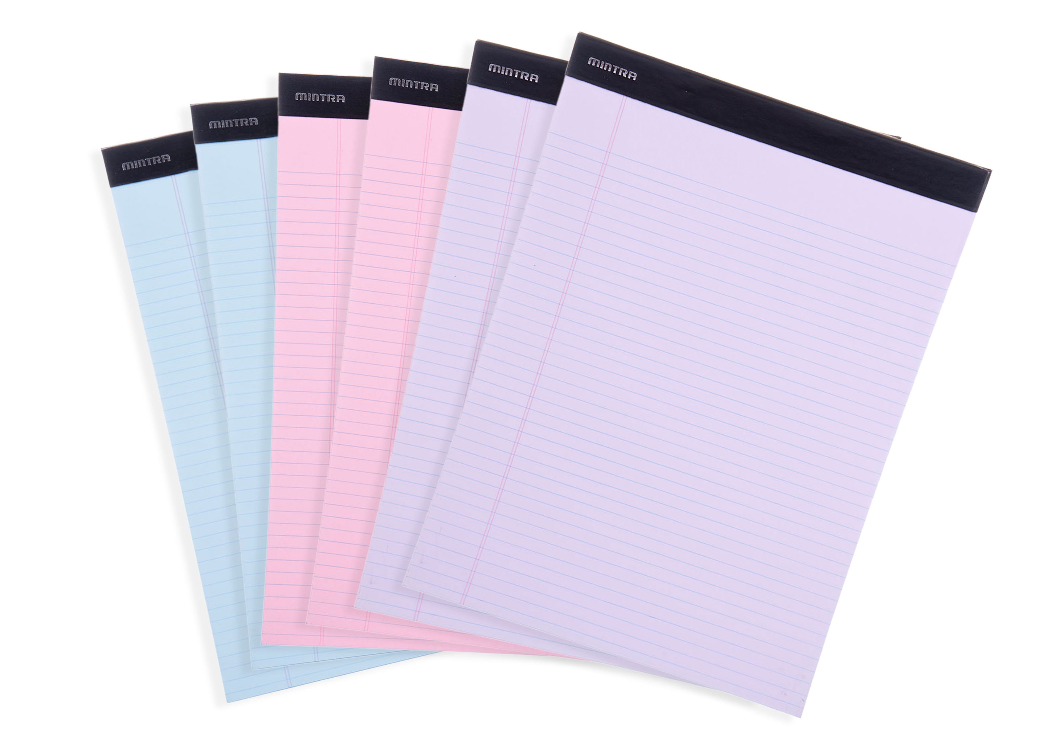 Legal Pads 6pk, Pastel, Colorful, High Quality | Mintra USA -Shop Now!