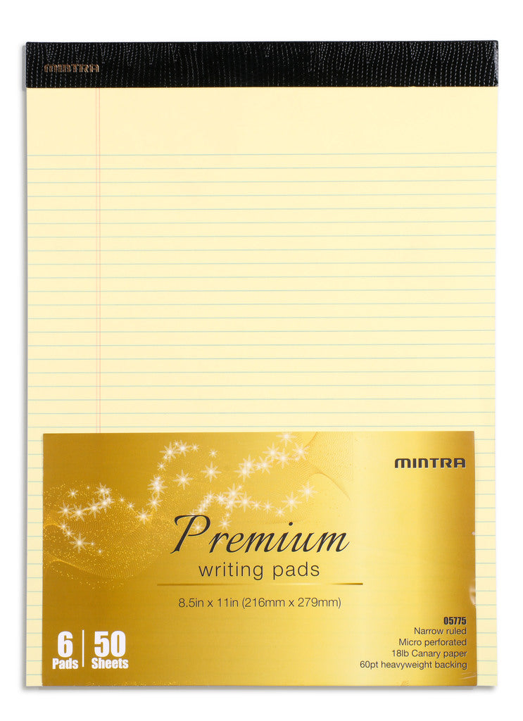 Canary Premium Legal Pads - 6 Pack — Mintra USA